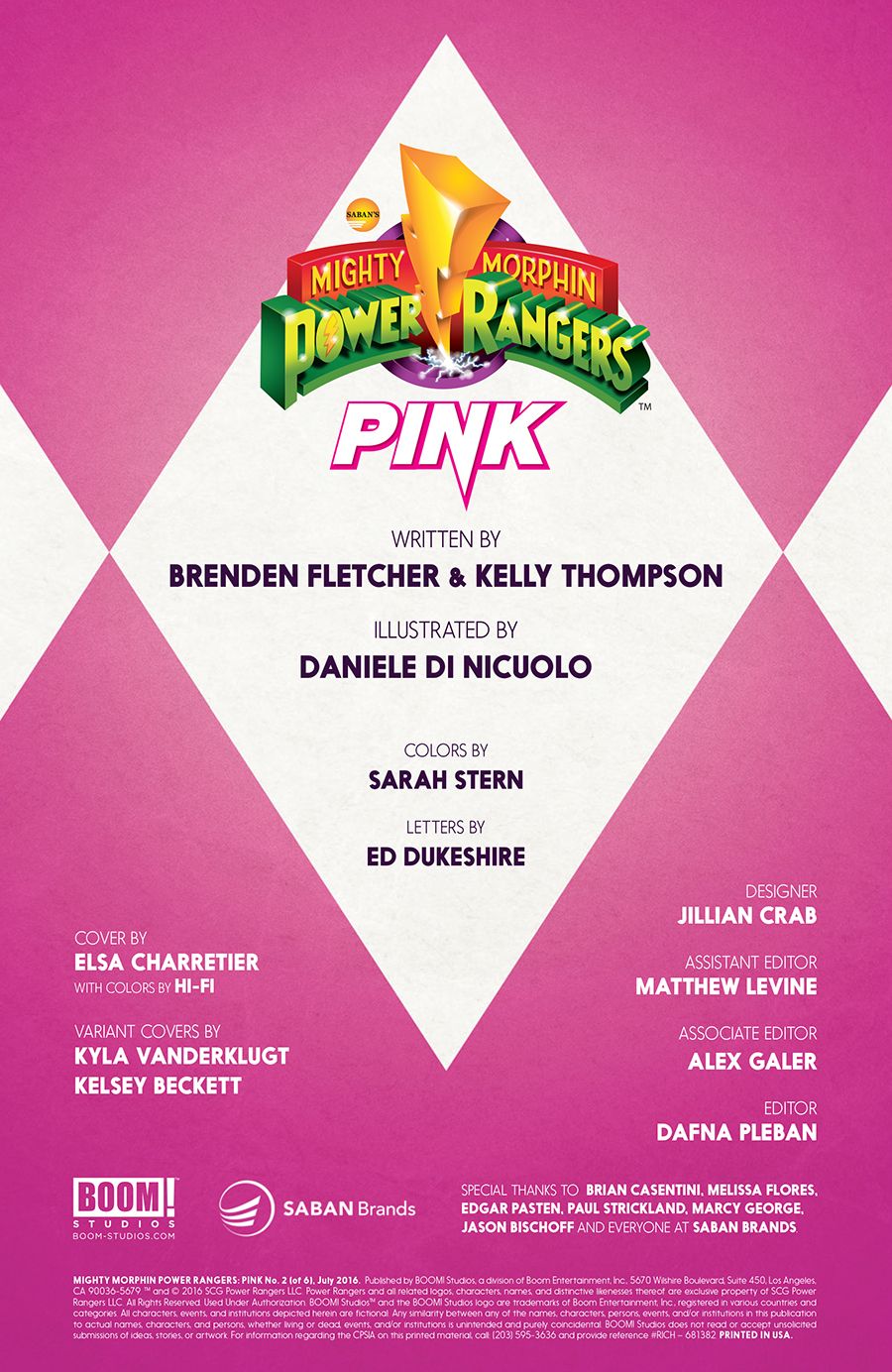 Mighty Morphin Power Rangers: Pink #2
