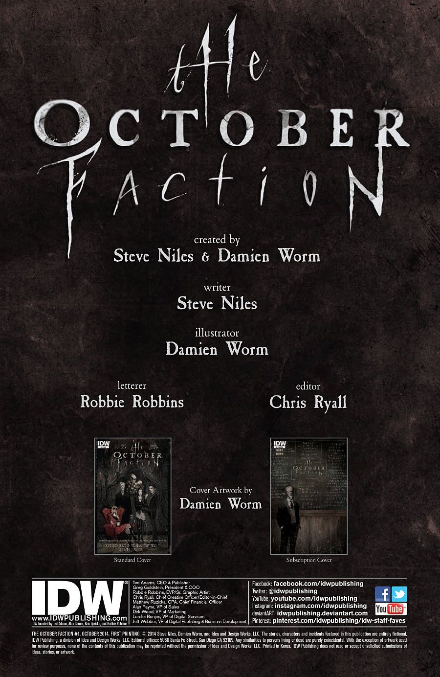 The October Faction #1
