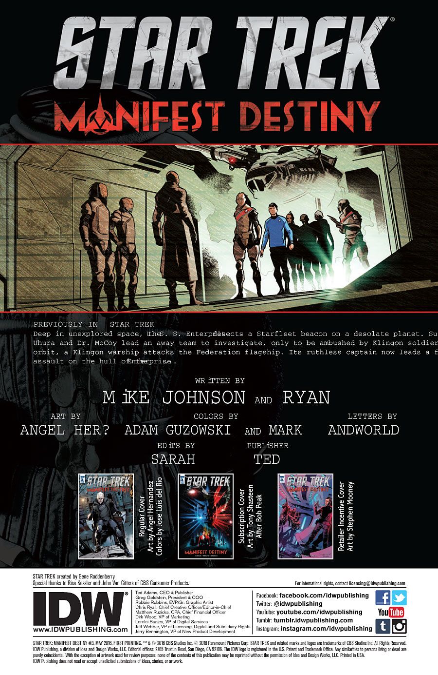 Star Trek: Manifest Destiny #3