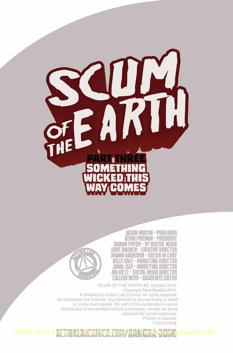 Scum of the Earth #3