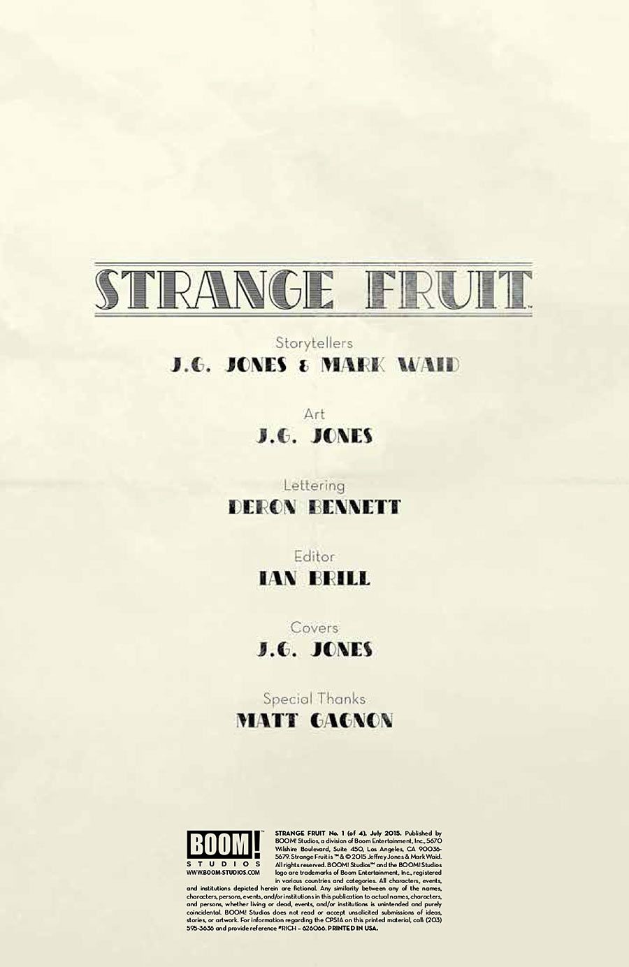 Strange Fruit #1