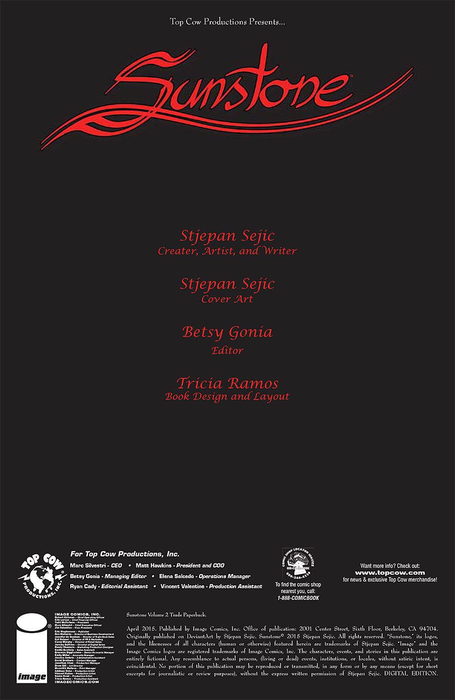 Sunstone OGN, vol. #2