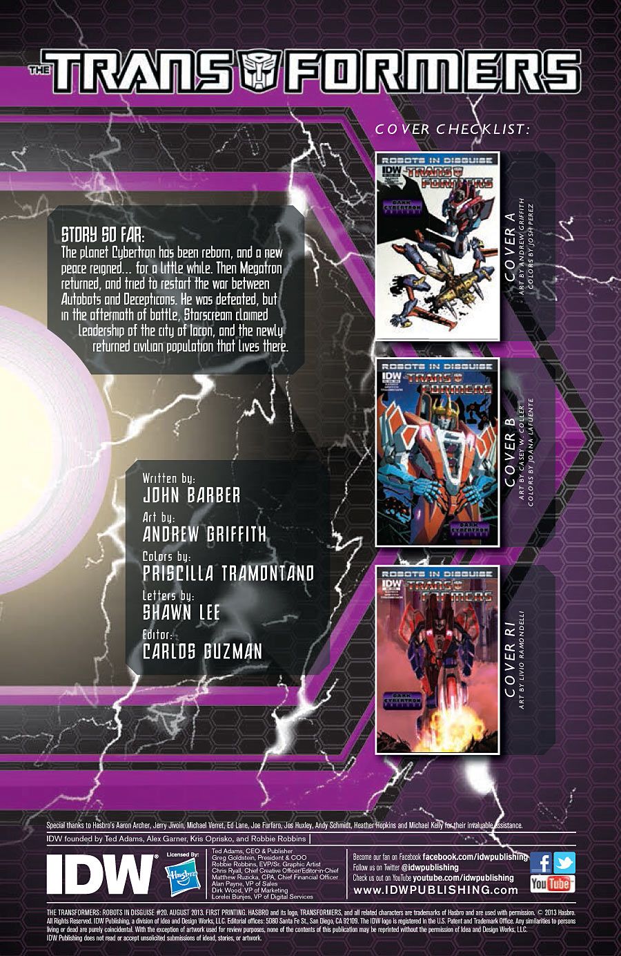 Transformers: Robots in Disguise #20