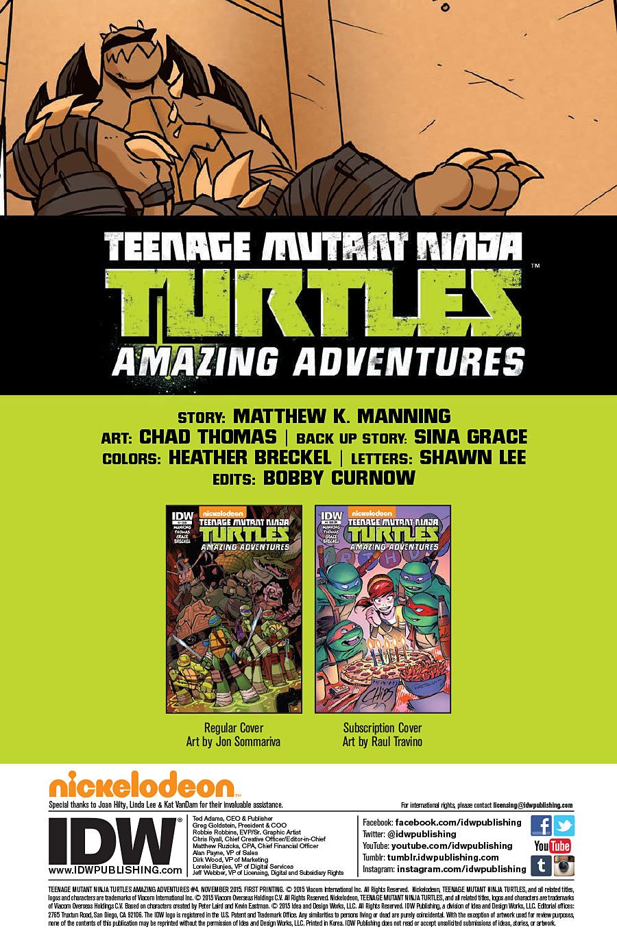 Teenage Mutant Ninja Turtles: Amazing Adventures #4