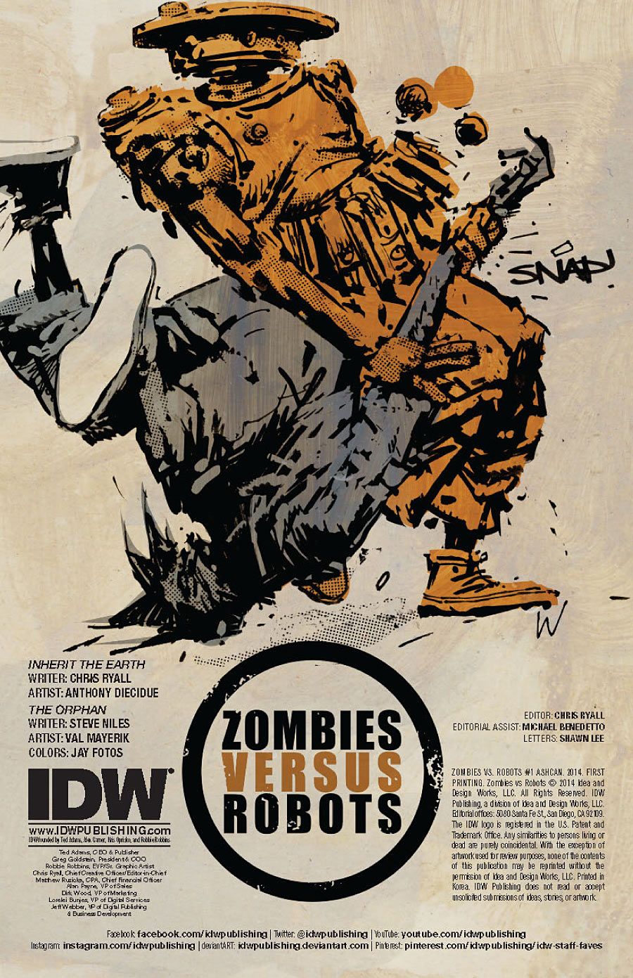 Zombies vs Robots #1