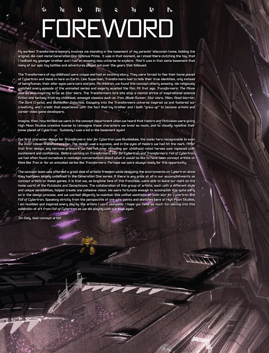 Transformers: Art of Fall of Cybertron