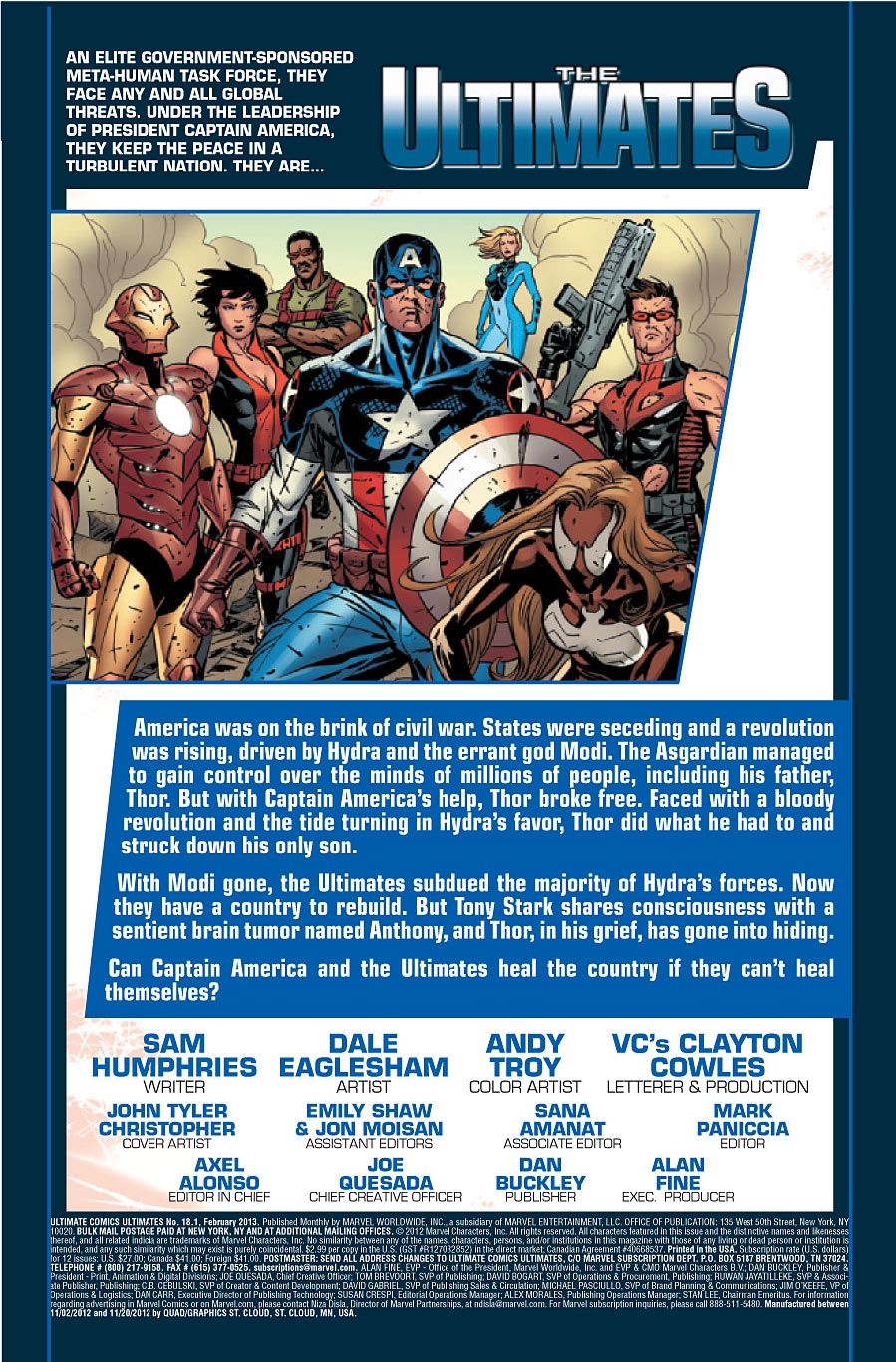 Ultimate Comics Ultimates #18.1