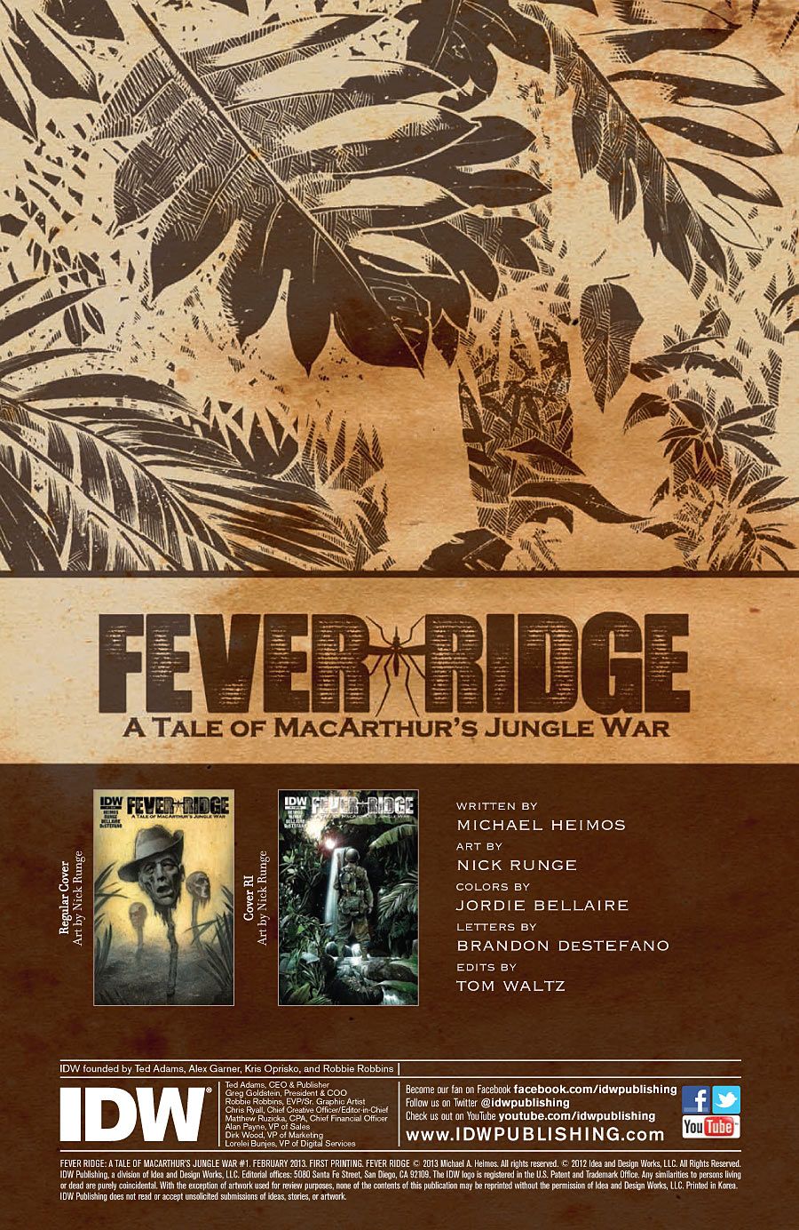 Fever Ridge: A Tale of MacArthur's Jungle War #1