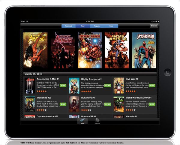 More details emerge about Marvel's iPad app