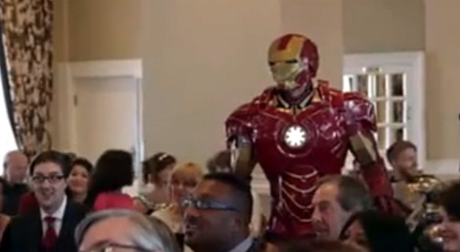 Batman, Iron Man, ninjas and, oddly, more crash 'battle wedding'