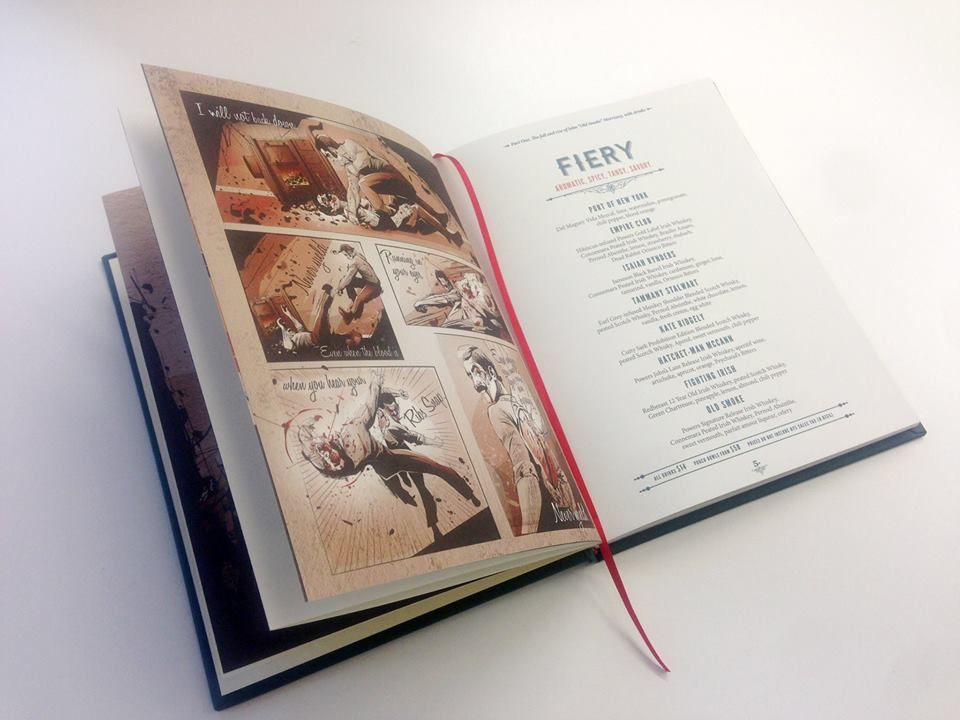 New York City bar menu blends comics and cocktails