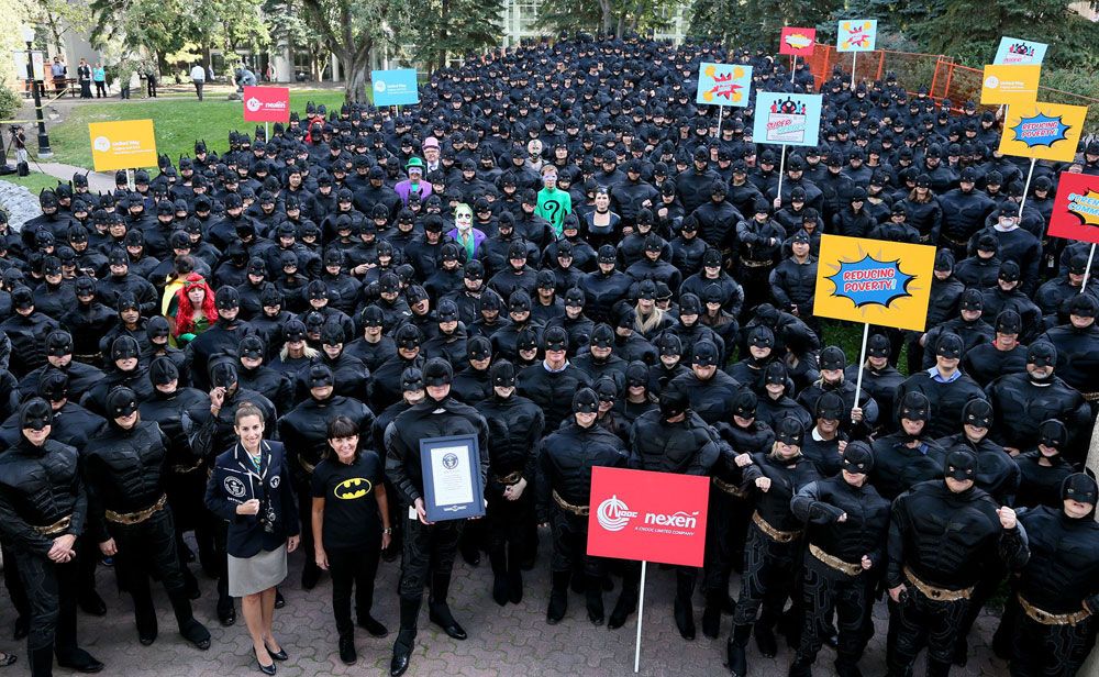 There's a new world record for largest gathering of Batmen