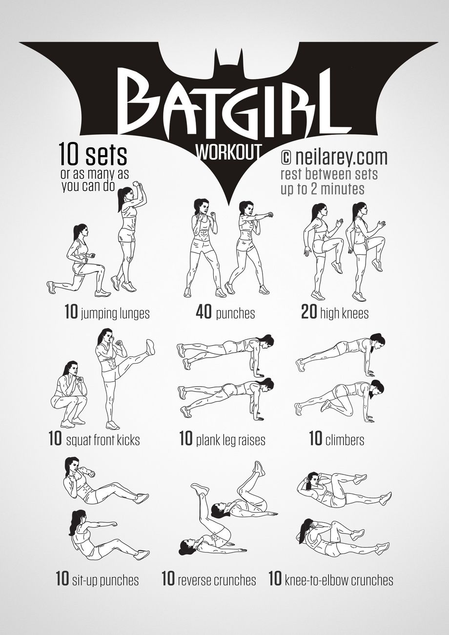 How to work out, the comic book way