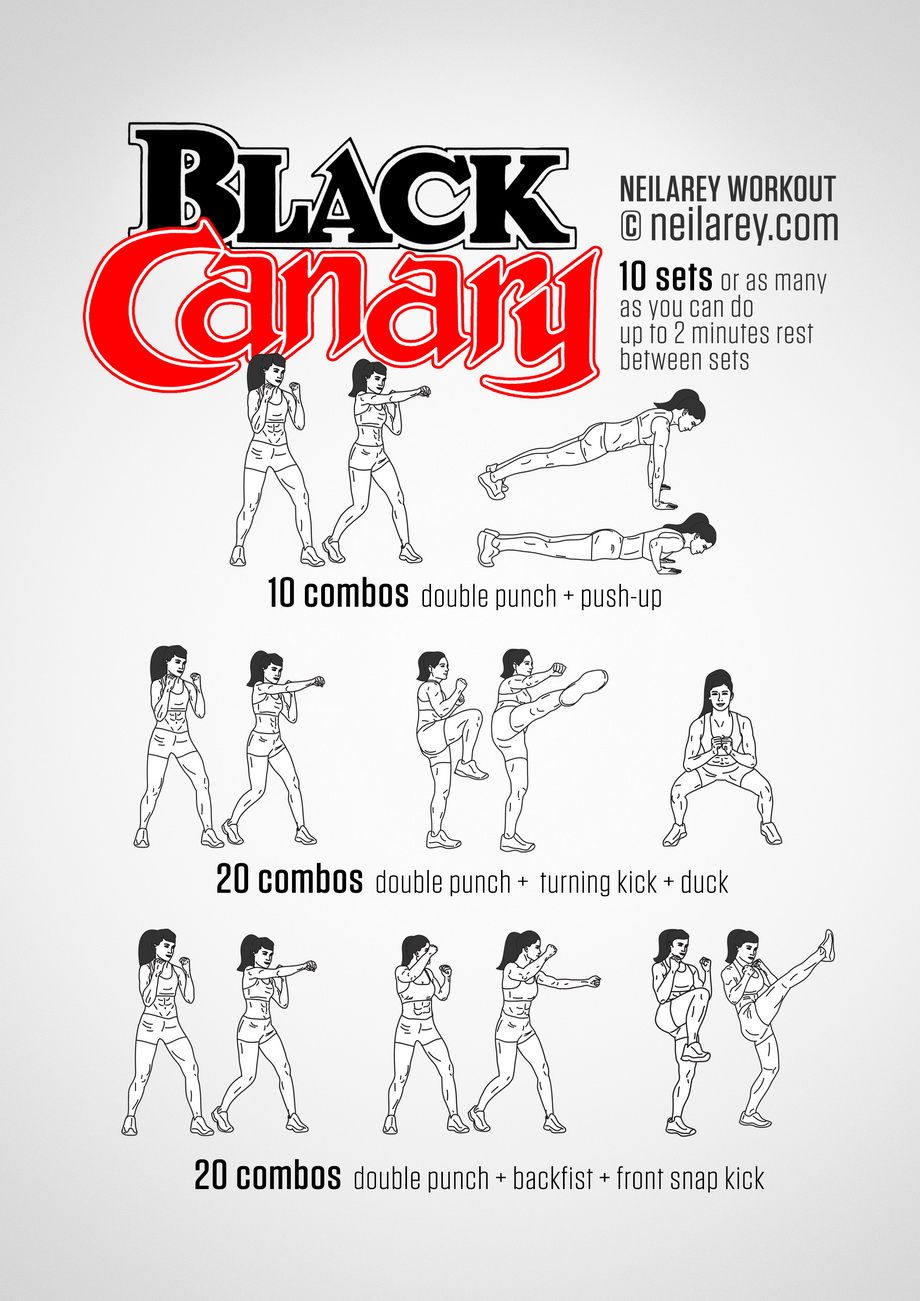 How to work out, the comic book way