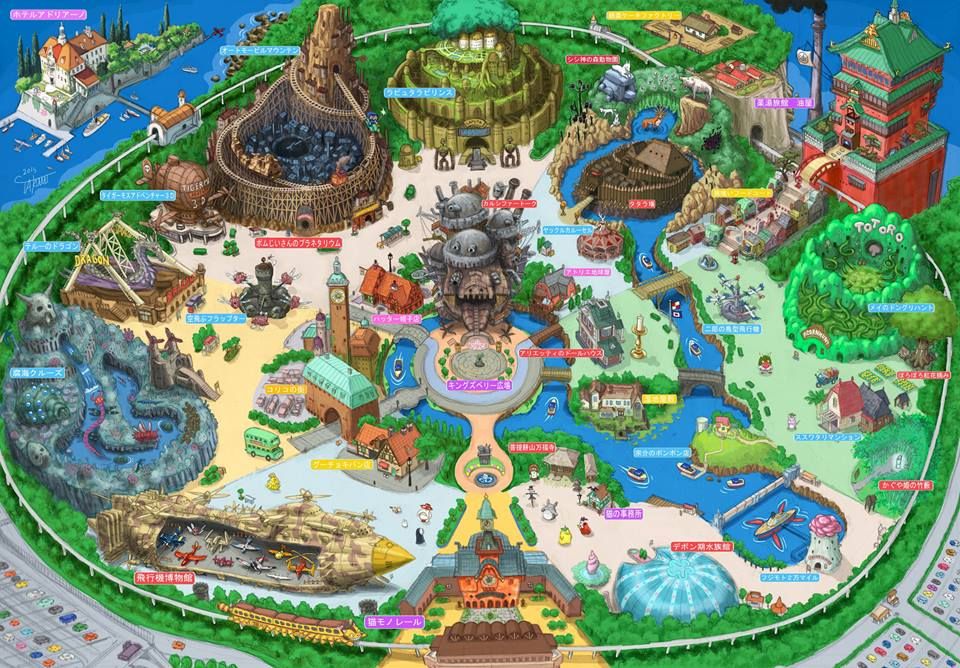 Artist dreams up a magical Hayao Miyazaki theme park