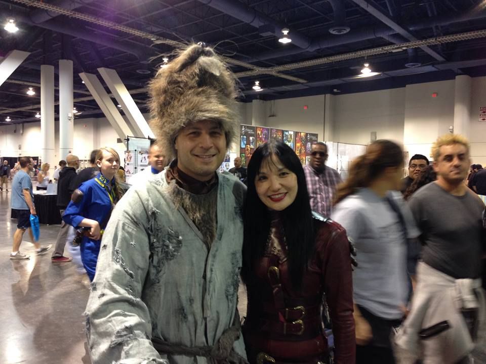 This Master Splinter has all the other Ninja Turtles cosplay beat