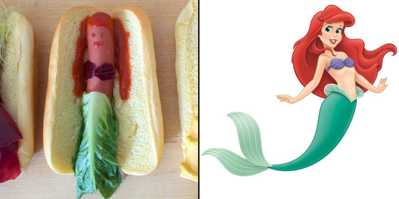 Disney Princesses reimagined as hot dogs (Because, why not)