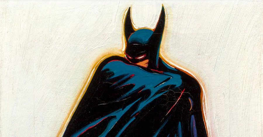 Batman painting traded for stack of comics sells for $173,000