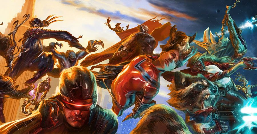 Marvel Details Its Far Future In Massive Alexander Lozano "100th ...